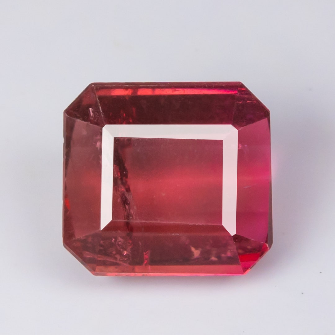 1.54CT Scarlet Red With Pink Bi Color Tourmaline Gemstone Suitable for ...