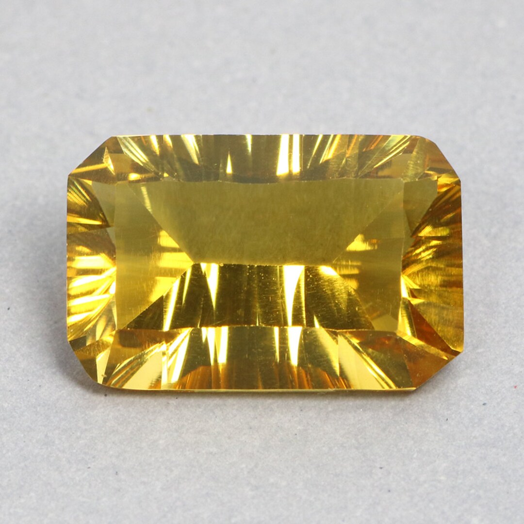 13.02 CT Awesome Concave Octagon Cut 100% Natural Rich Yellow - Etsy