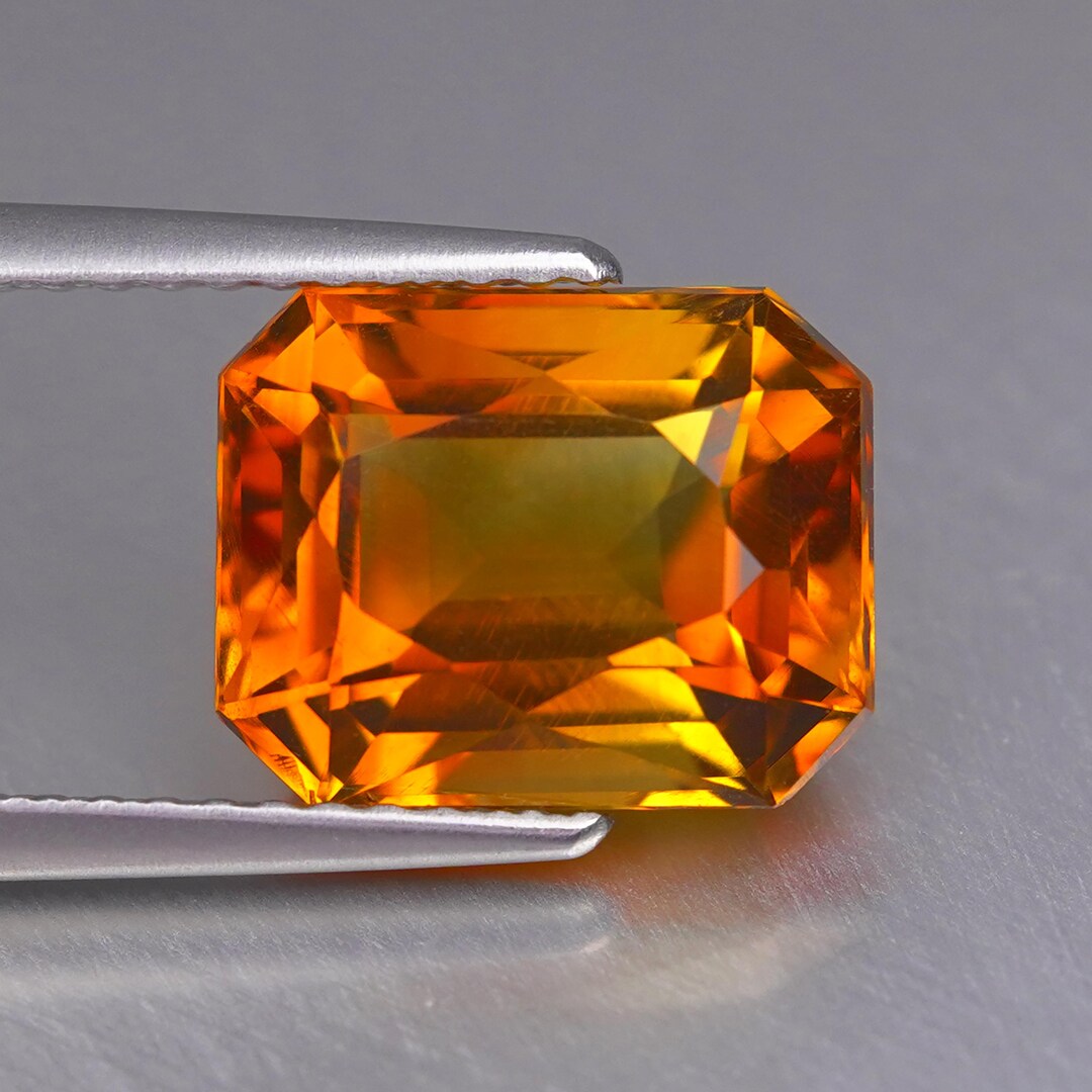 3.57 CT Outstanding Sparkling Madeira Citrine Loose Gemstone From ...