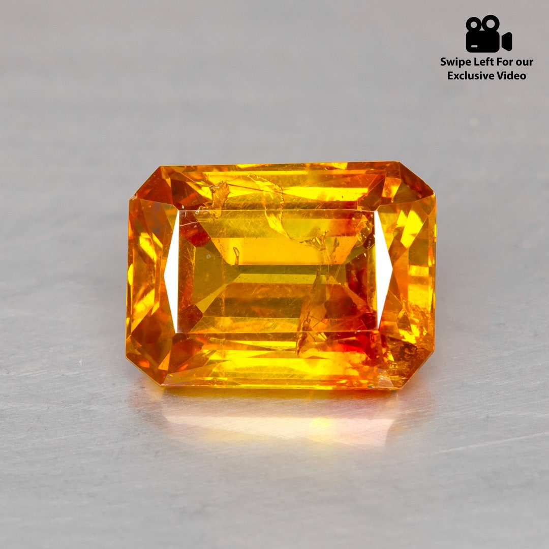 2.84 CT Golden Lustrous ! Unheated Rare Gem Sphalerite From Spain - Etsy