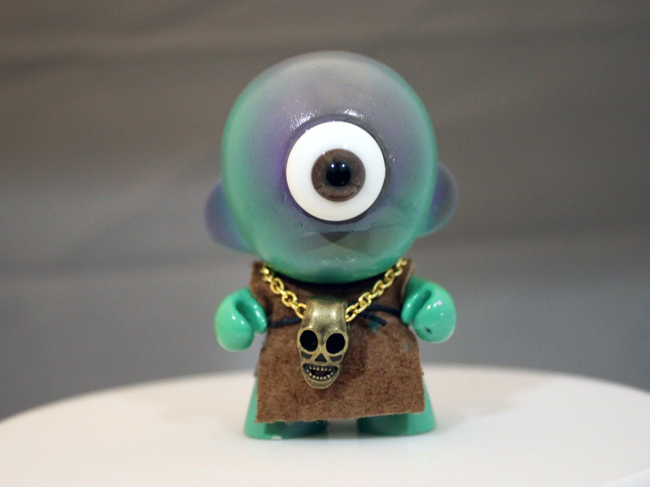 Green and Purple Cyclops Custom Painted and Sculpted Kidrobot | Etsy