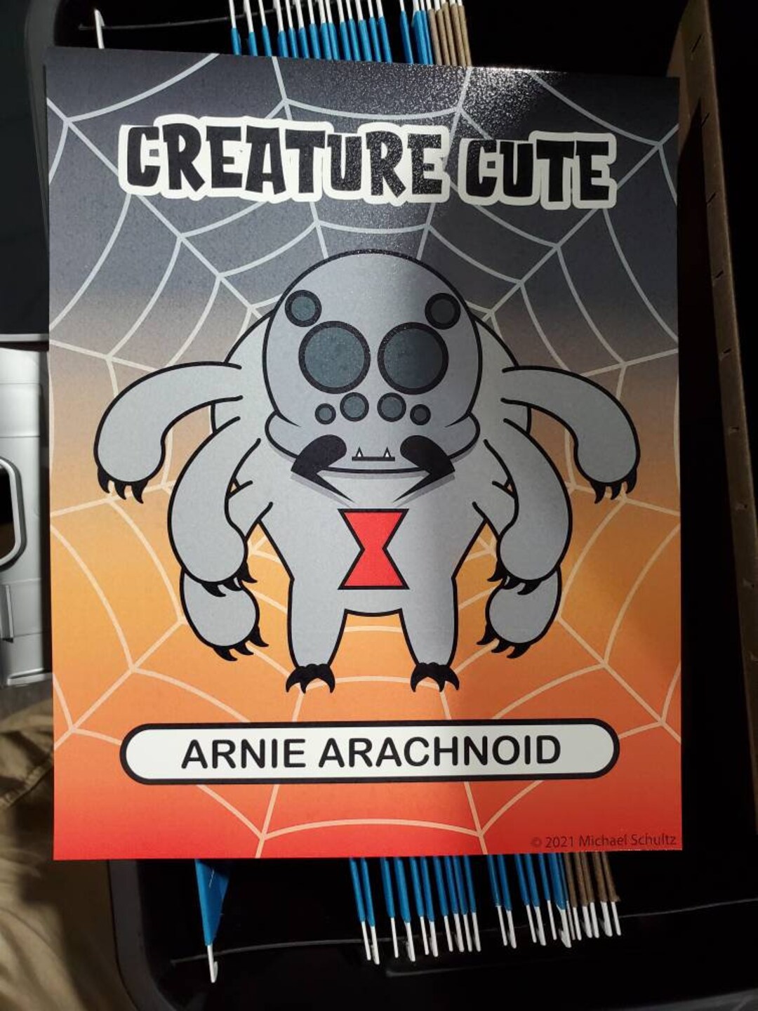 Creature Cute: Arnie Arachnoid 8x10 Monster Print - Etsy UK