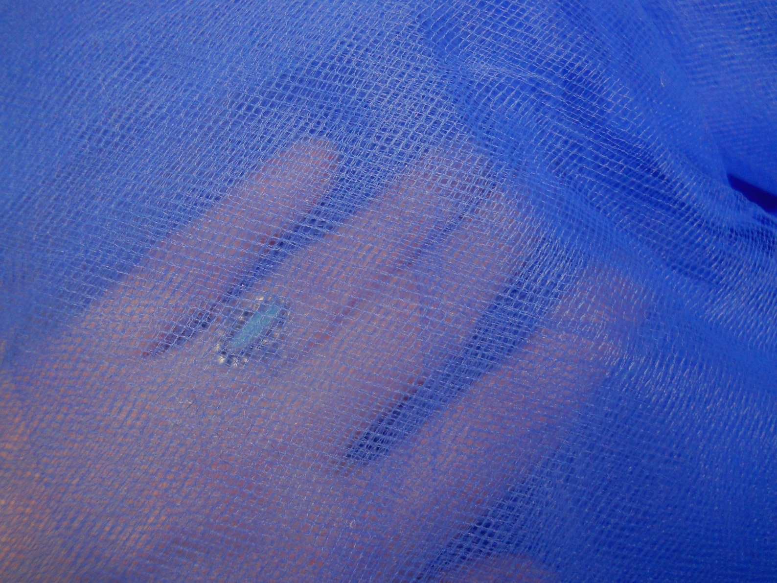 Navy Blue Mesh Semi Firm Rigid Fabric Remnants/stiff Nylon Mesh/free ...
