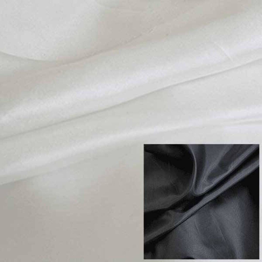 China Silk Habotai Polyester Habutae Lining Fabric by the Yard Black ...