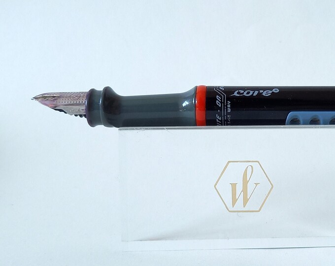 Rare Rotring Core Fountain Pen Black New Old Stock Medium Nib 1980's ...