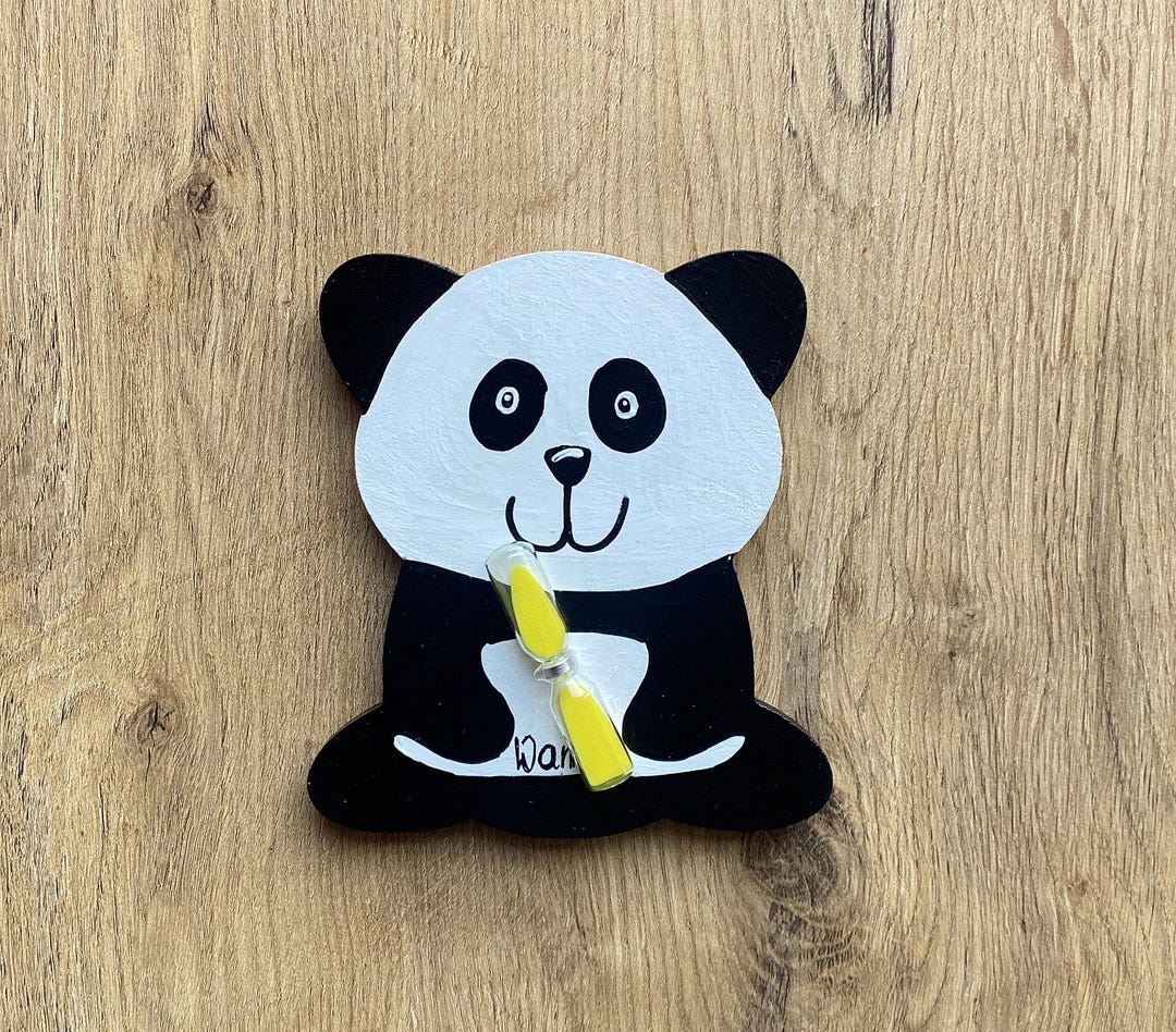 Toothbrush Timer Panda, Panda Bear, Children's Egg Timer, Hourglass ...