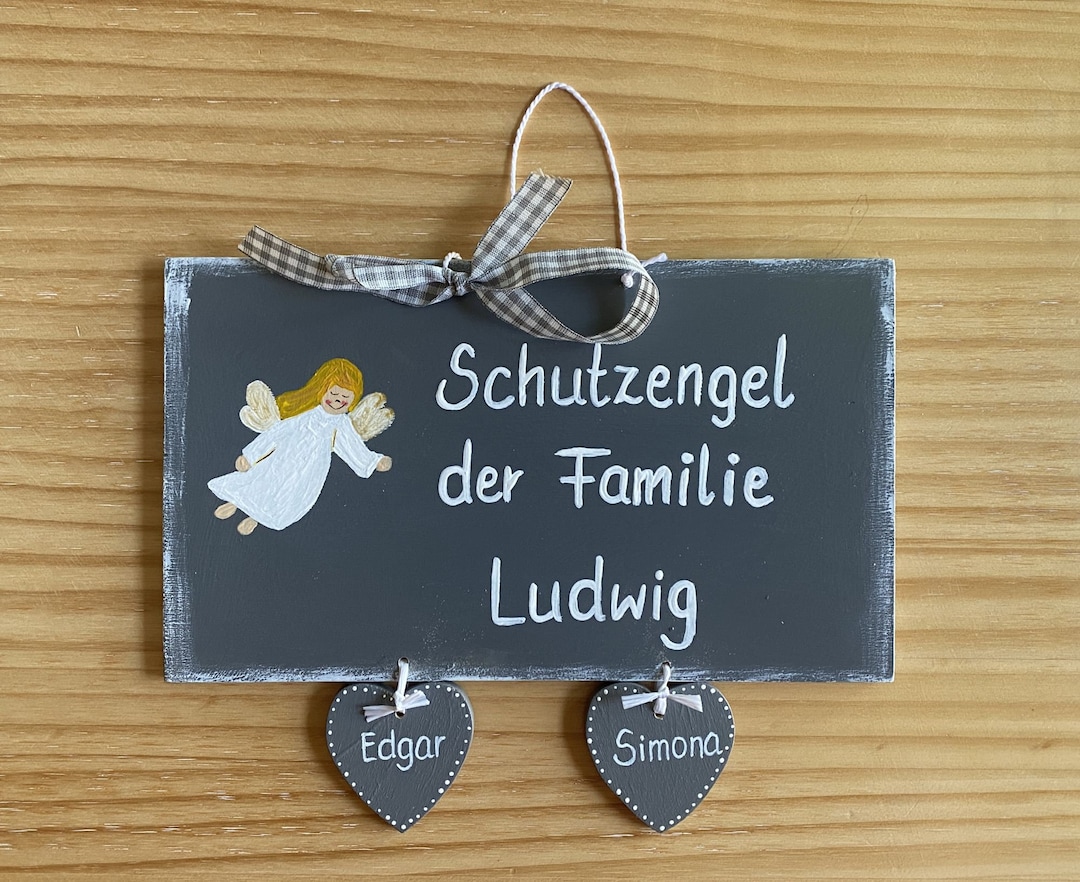 Guardian Angel Door Sign Personalised Angel Door Sign - Etsy