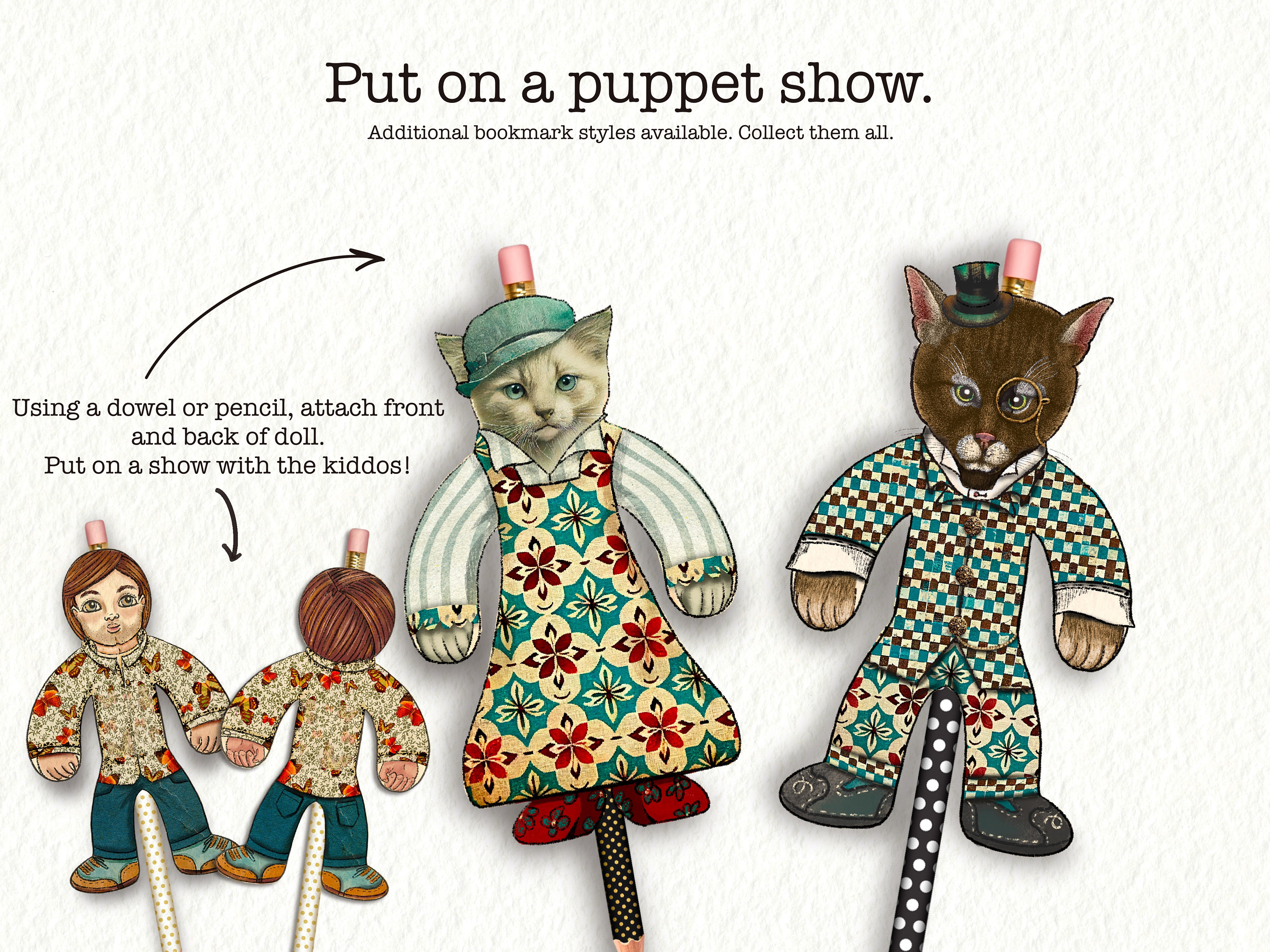 Papercraft Frida Kahlo Mix Media Bookmark/tag/doll/puppet/decoration ...