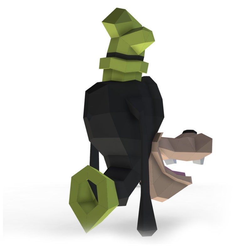 Goofy Gooffy Papercraft Disney Lowpoly Low Poly Gift | Etsy