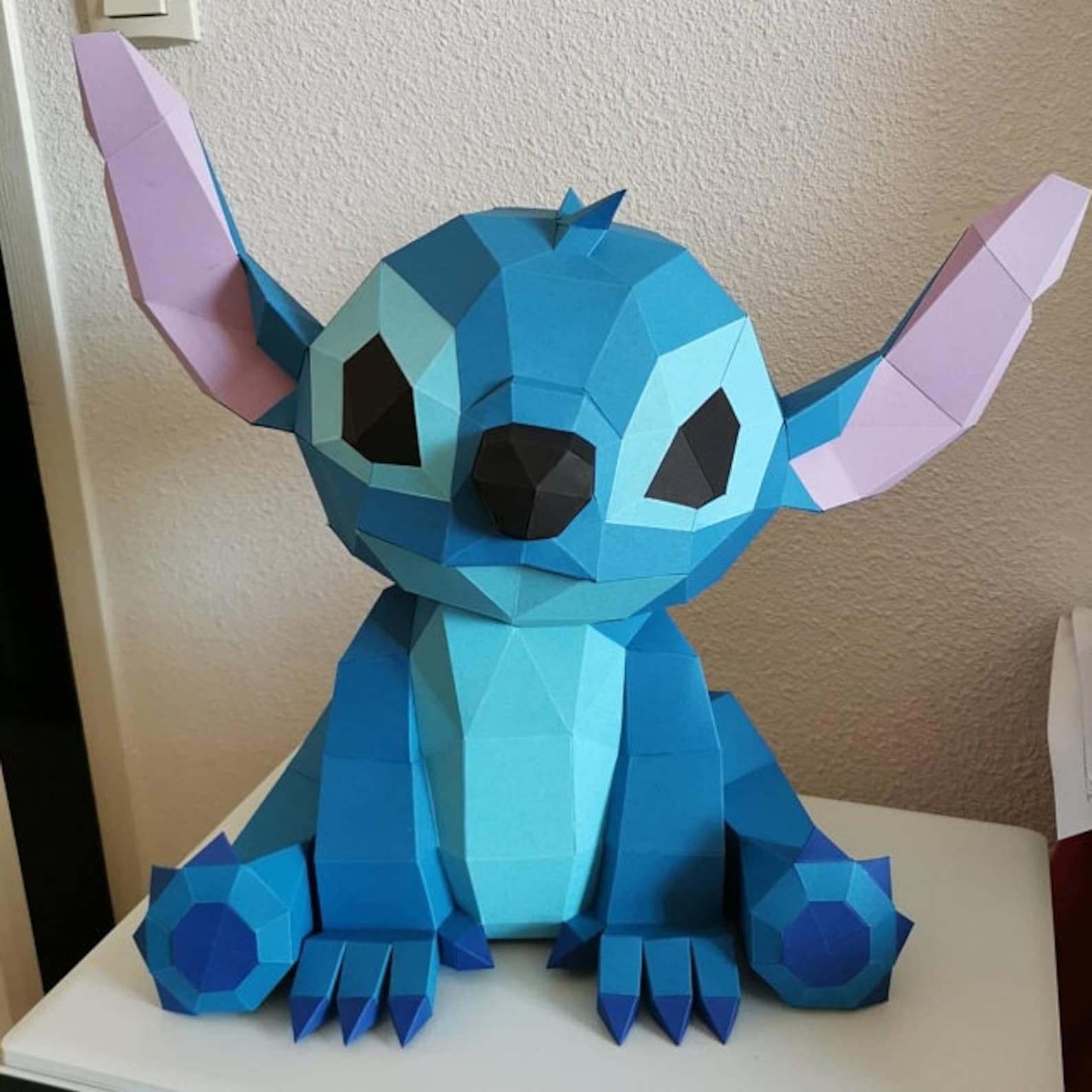 Stitch Lilo & Stitch Papercraft disney lowpoly low poly | Etsy
