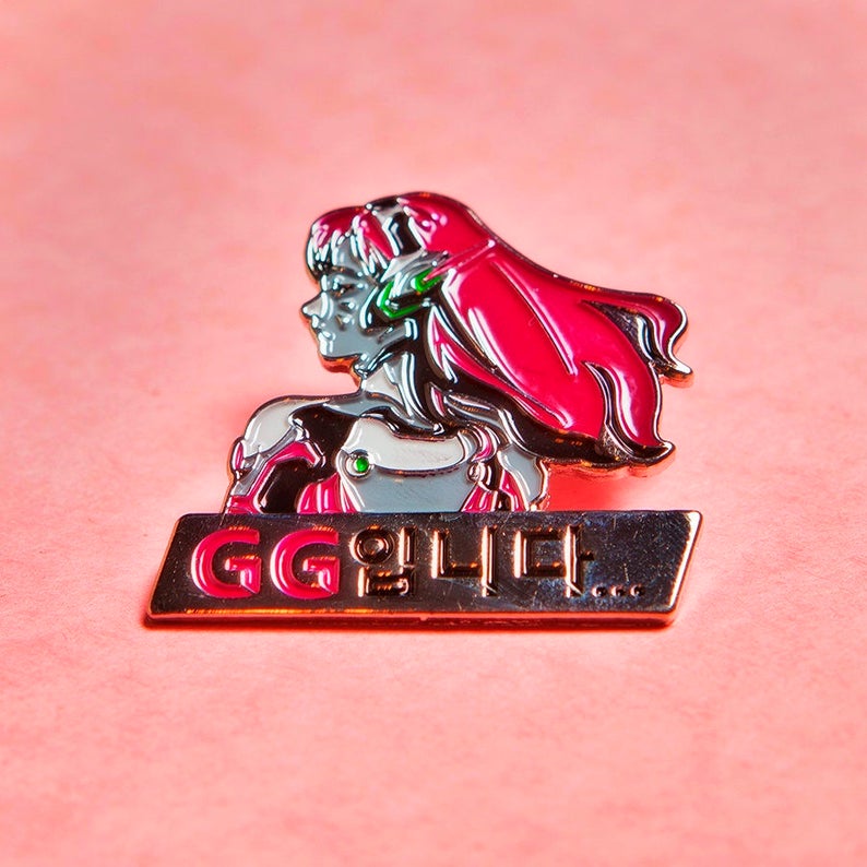 Overwatch Dva Pin Gg Dva Pin 15 X 15 Inch Soft Enamel Pin Etsy