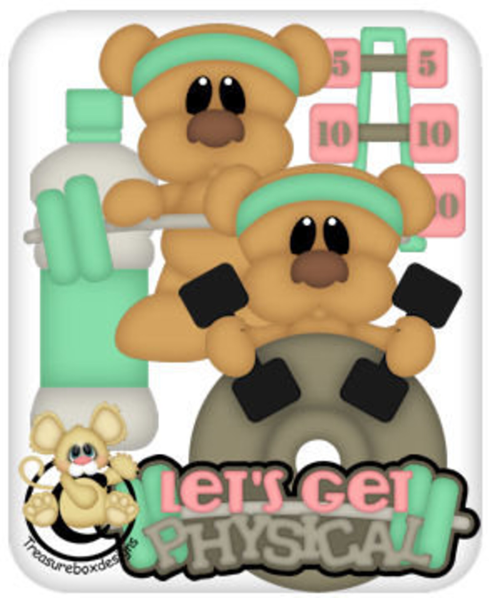 Let's Get Physical Exercise Vector Graphics Digital - Etsy