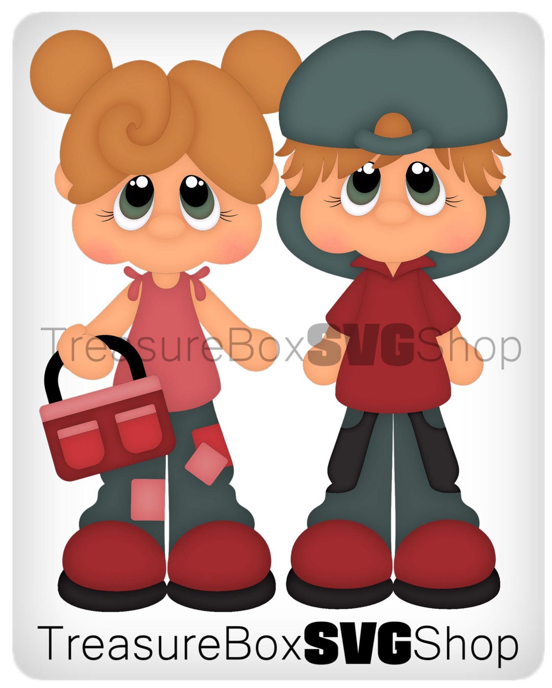 SVG Teens Boy Girl Cutting File for Scrapbooking Paper Piecing INSTANT ...