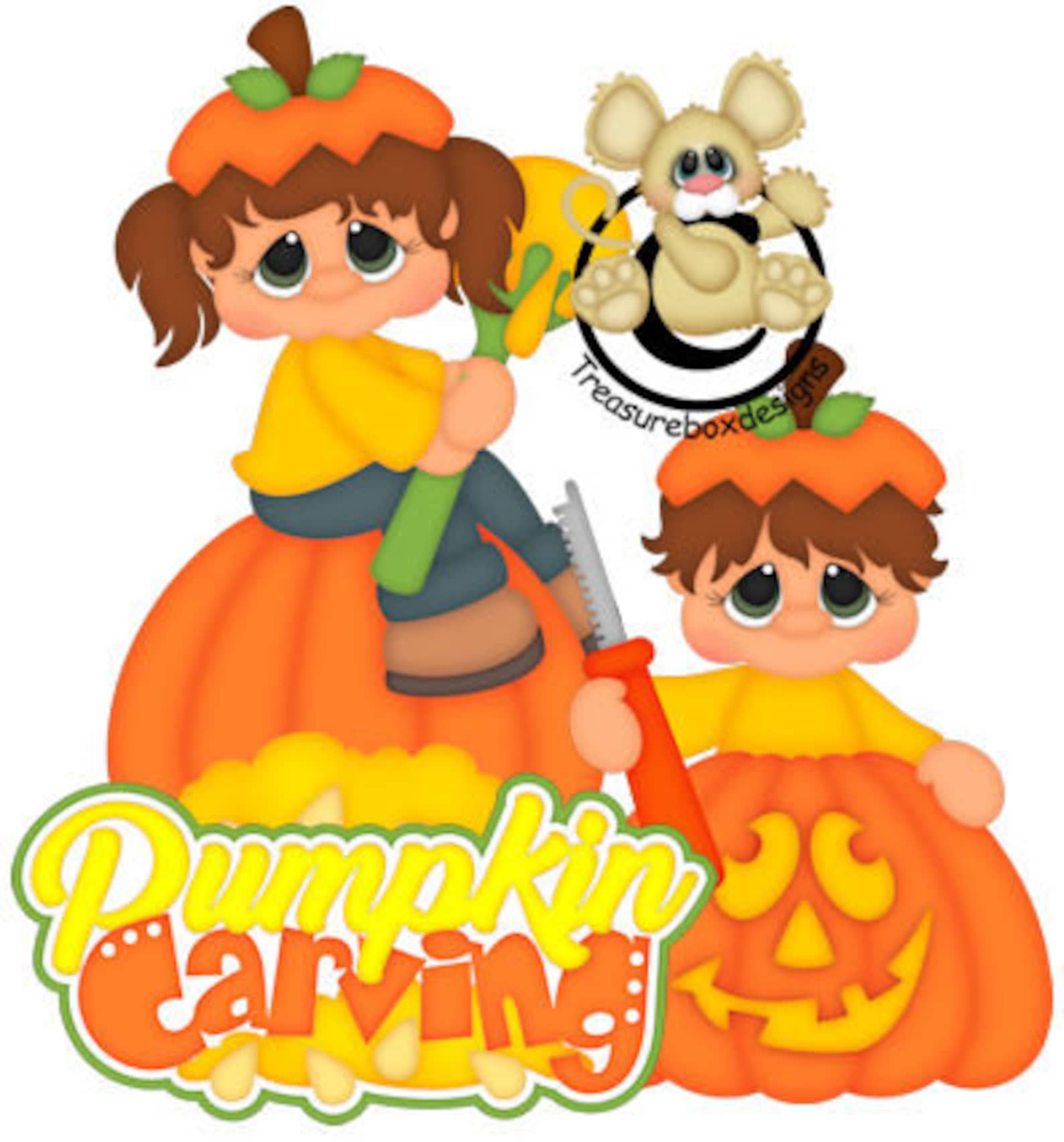 Pumpkin Carving, Vector Graphics, Digital Clipart, Digital Images ...