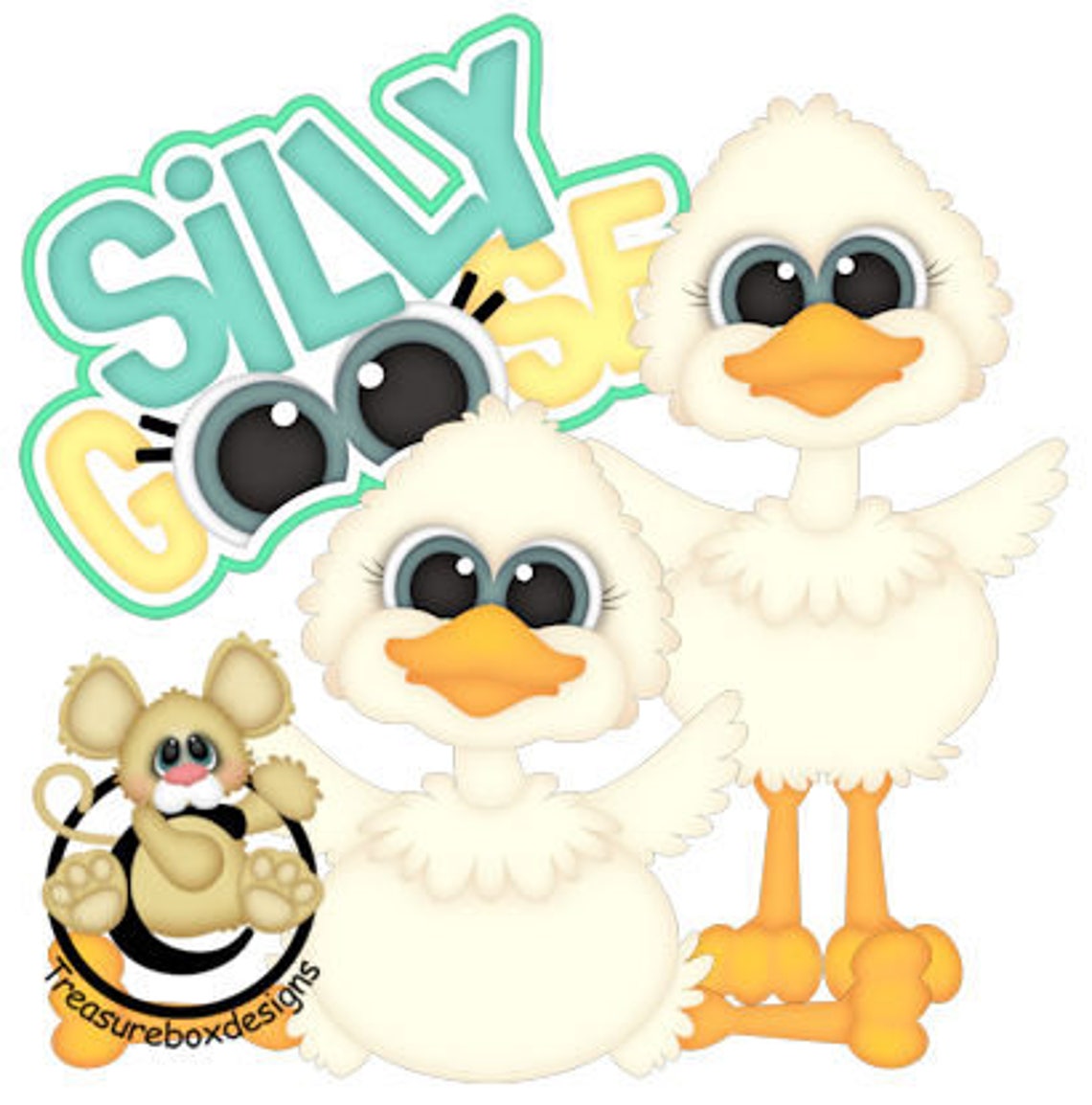 Silly Goose Vector Graphics Digital Clipart Digital Images - Etsy