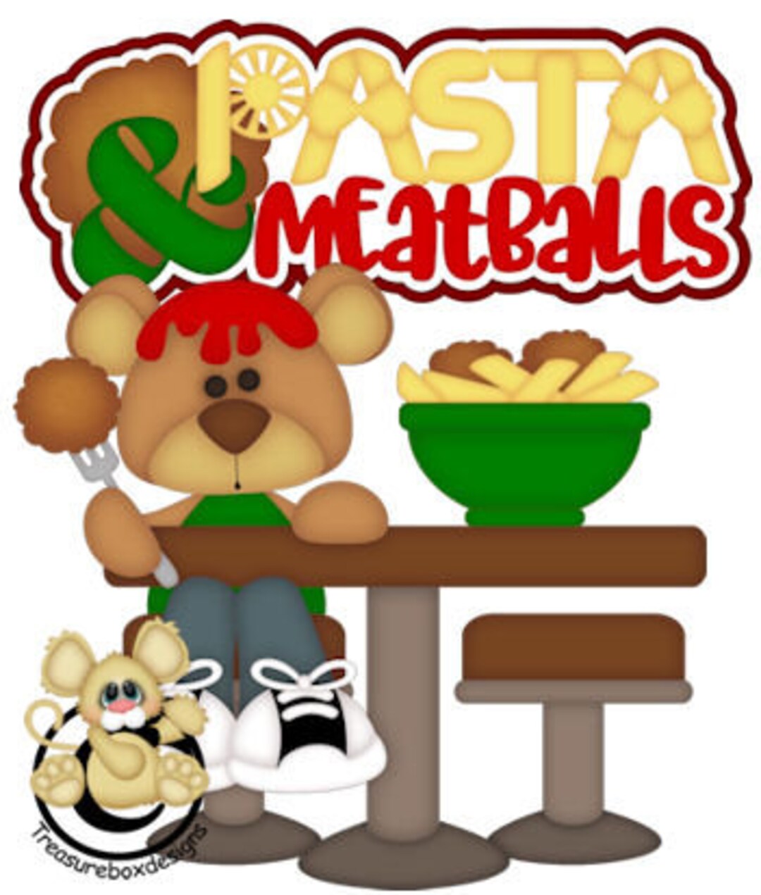Single Meatball Clipart