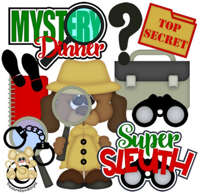 Mystery, Sleuth, Detective, Vector Graphics, Digital Clipart, Digital ...