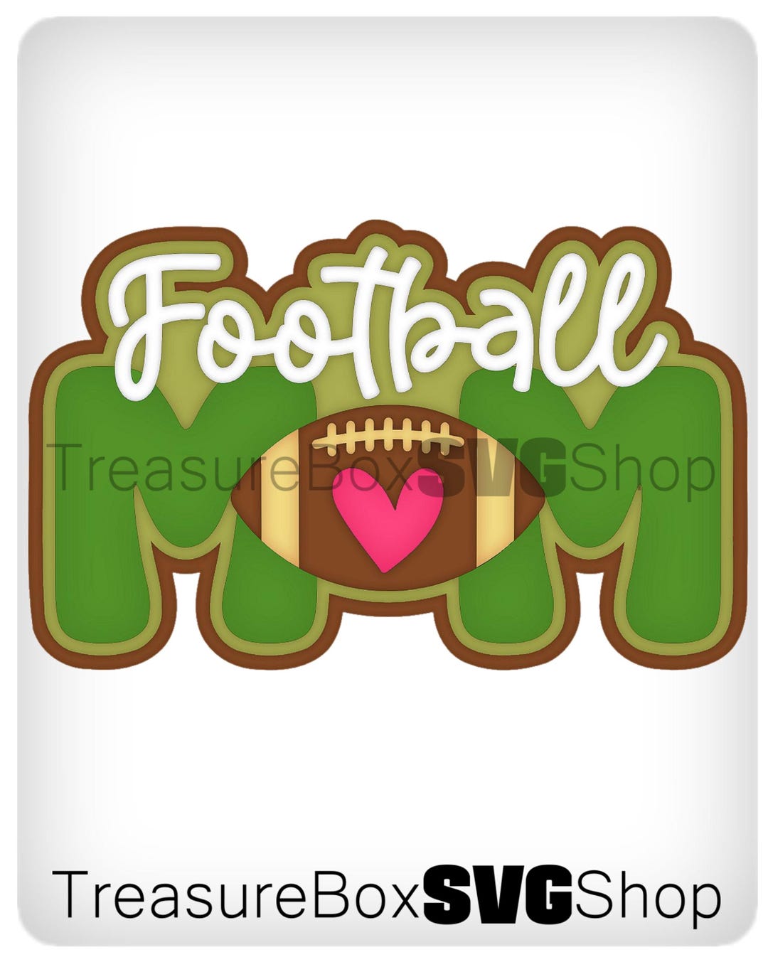 SVG Title Football Mom Cutting File for Scrapbooking Paper Piecing ...