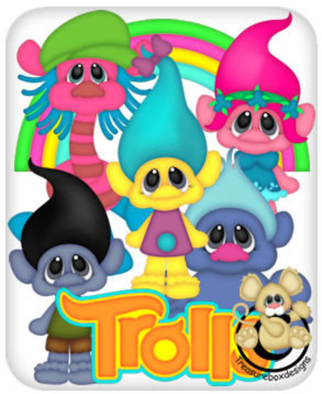 Trolls Vector Graphics, Digital Clipart, Digital Images, Scrapbooking ...