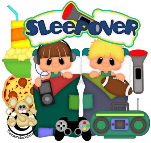 Boys Sleepover Cartoon