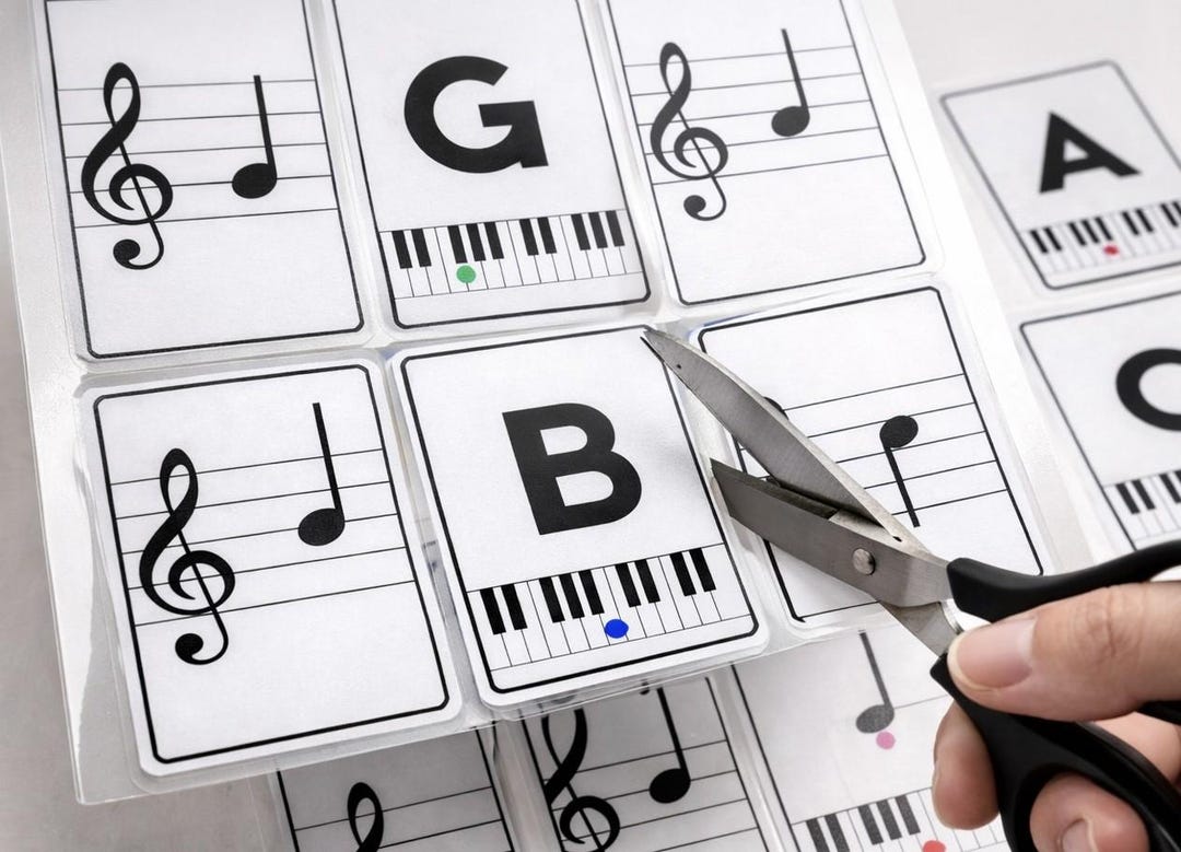 24 Piano Flashcards for Beginners, Instant Download PDF - Etsy