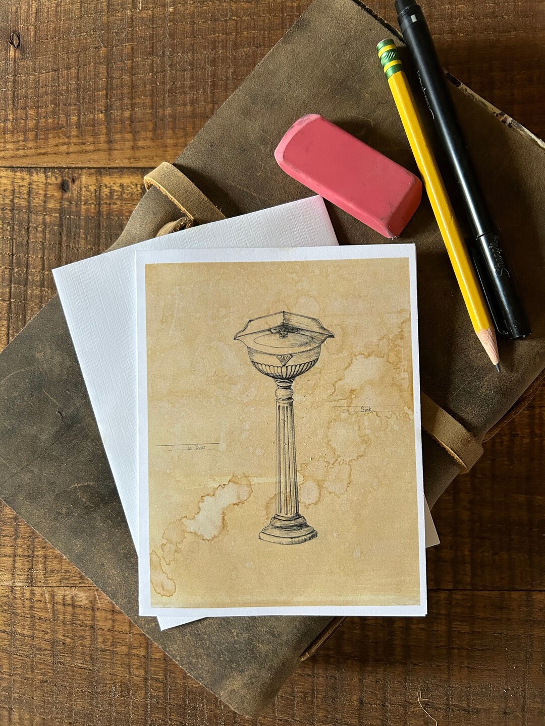 Victorian Sink Greeting Card - Etsy