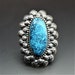 Handmade Sterling Silver Oval Turquoise Complex Design Southwestern ...