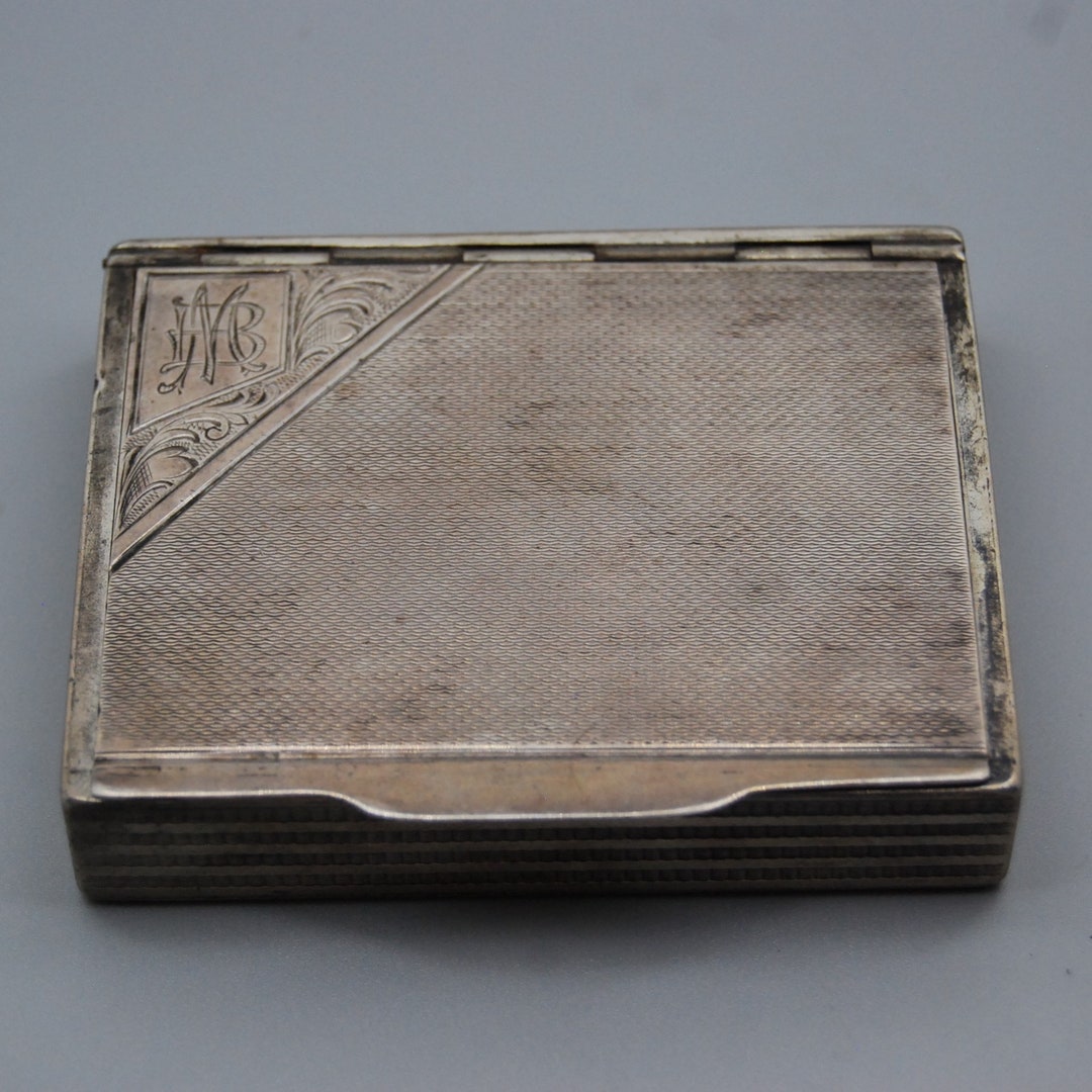 Antique Italy 1900 Oval Bombe Snuff Box Monogrammed MB Presented in ...