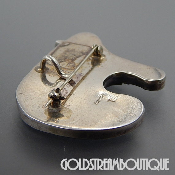 Native American Zuni signed T 925 silver gemstone mos… - Gem