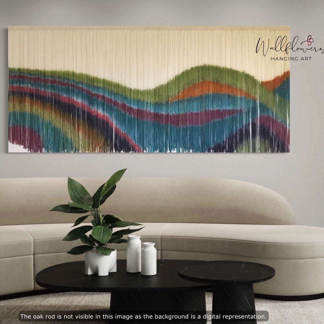 Custom Boho Wall Hanging, Boho Wall Decor, Yarn Wall Hanging, Textile ...