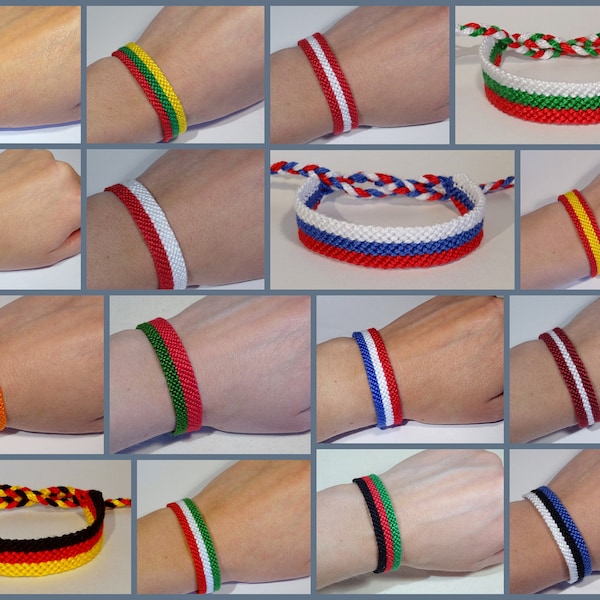 Flag Bracelet - Etsy