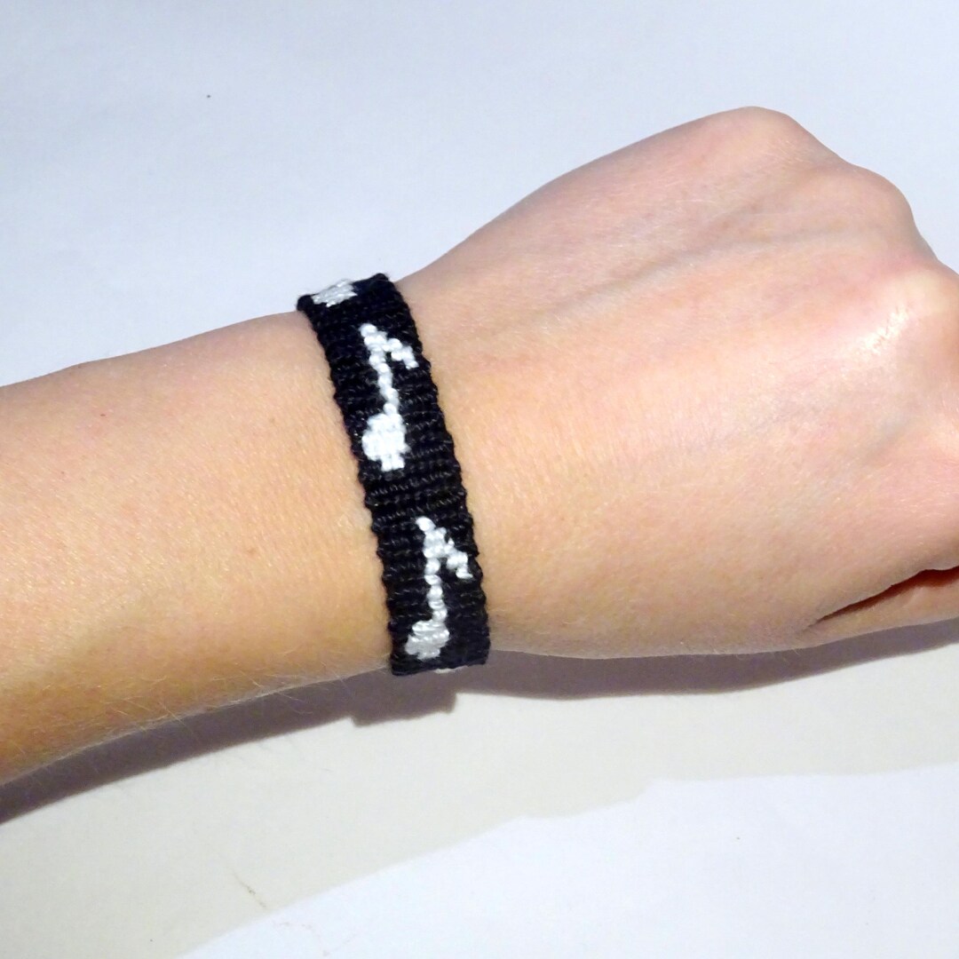 Music Note Friendship Bracelet - Musician Ethnic Musical Notes Macrame ...