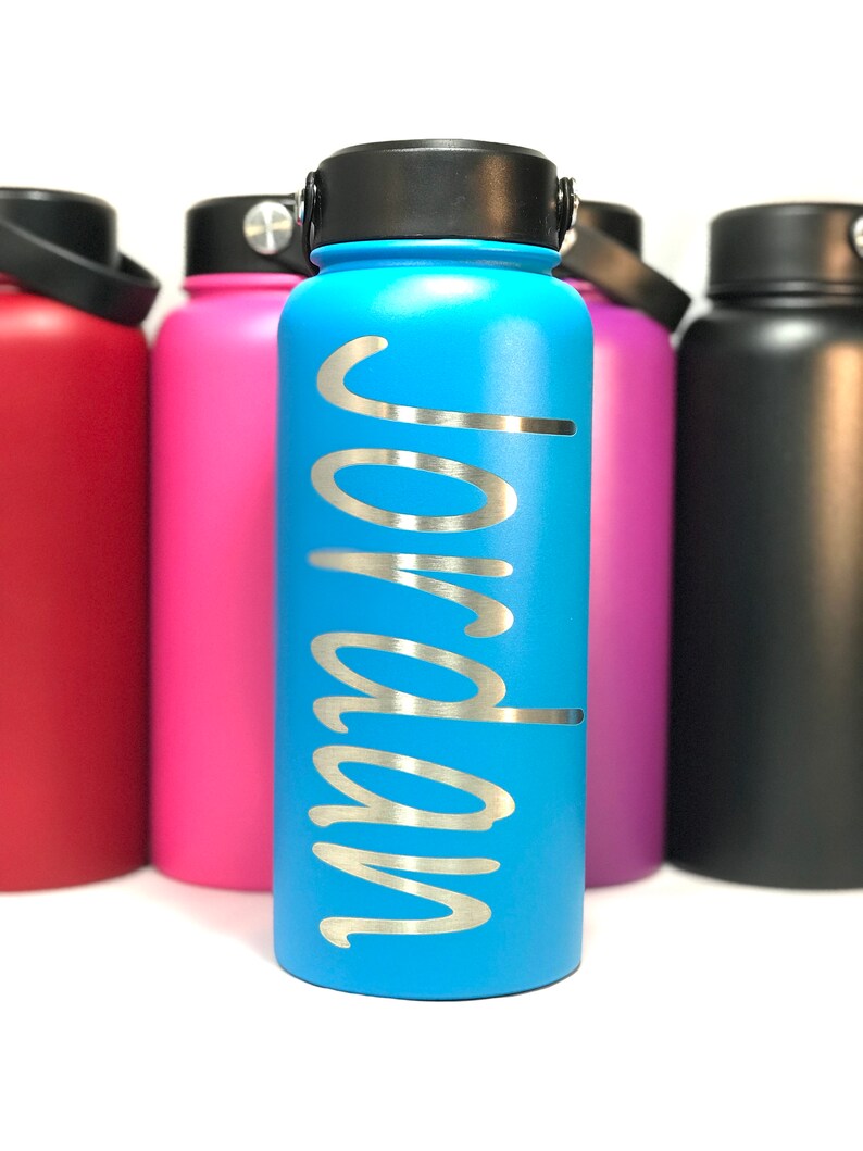 Personalized 32oz Water Bottle With YOUR NAME Custom Laser | Etsy