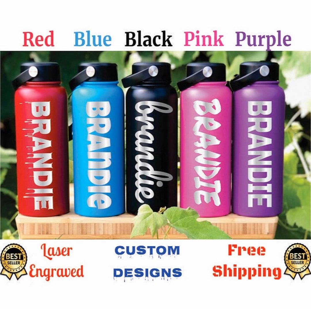 Hydro 32oz Laser Engraved Bottles - FREE Laser Engraving - Permanent ...