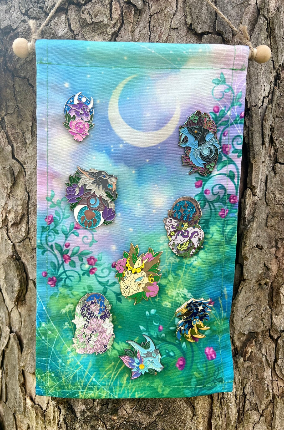 Morning Mist Druid Pin Banner 12" X 6" - Etsy Australia