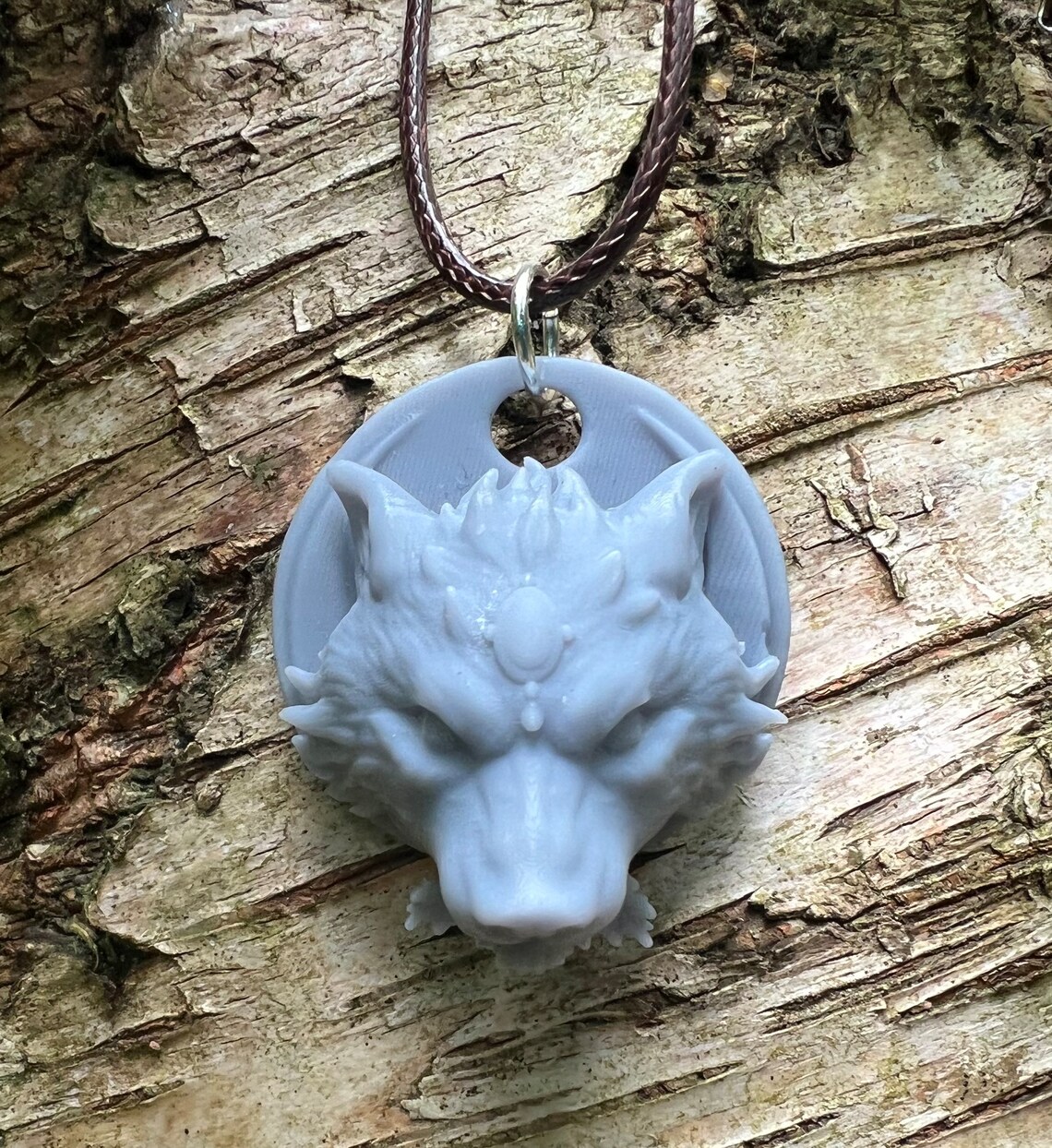Blank Resin Night Elf Bear Pendant 40mm With Brown Cord - Paint ...