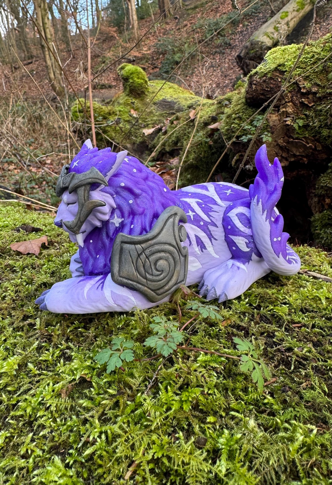 Purple Ghost of the Pridemother Feral Druid 17cm 3D Printed Figure - Etsy