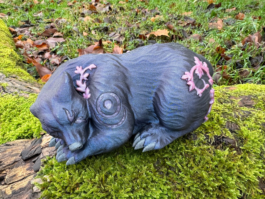 Sparkly Dark Indigo Night Elf Druid Bear 3D Printed Figure - Etsy