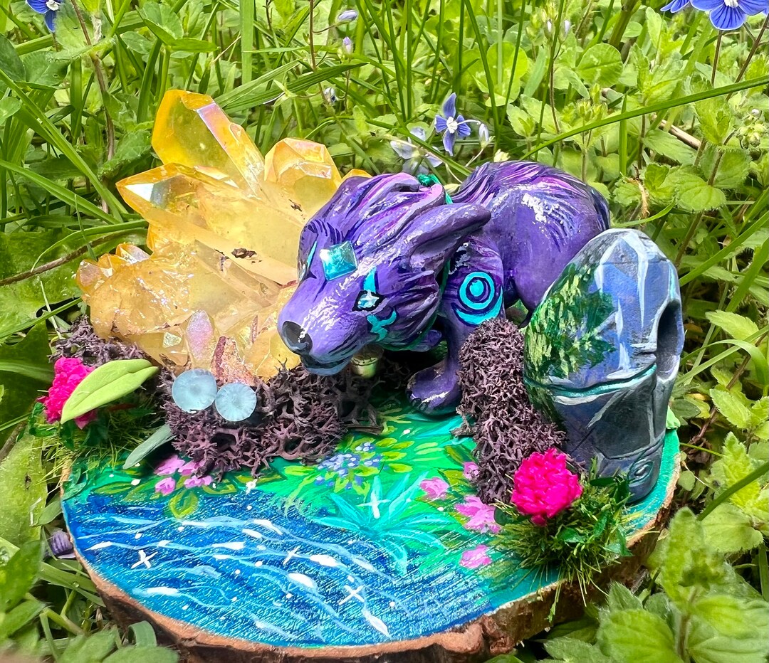 Night Elf Bear Cub Druid Diorama 9cm - Etsy UK