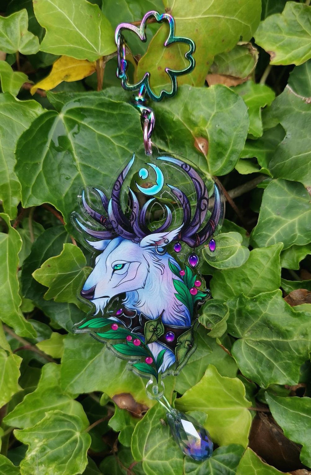 Druid Stag 3 Double Sided Keyring - Etsy