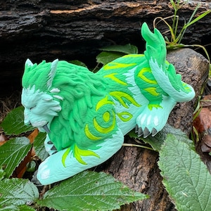 Green Ghost of the Pridemother 18cm Purple 3D Printed Feral Druid - Etsy
