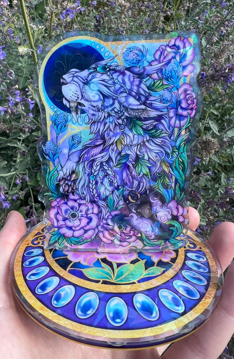 Night Elf Druid Saber Acrylic Holographic Standee 10cm X 10cm - Etsy