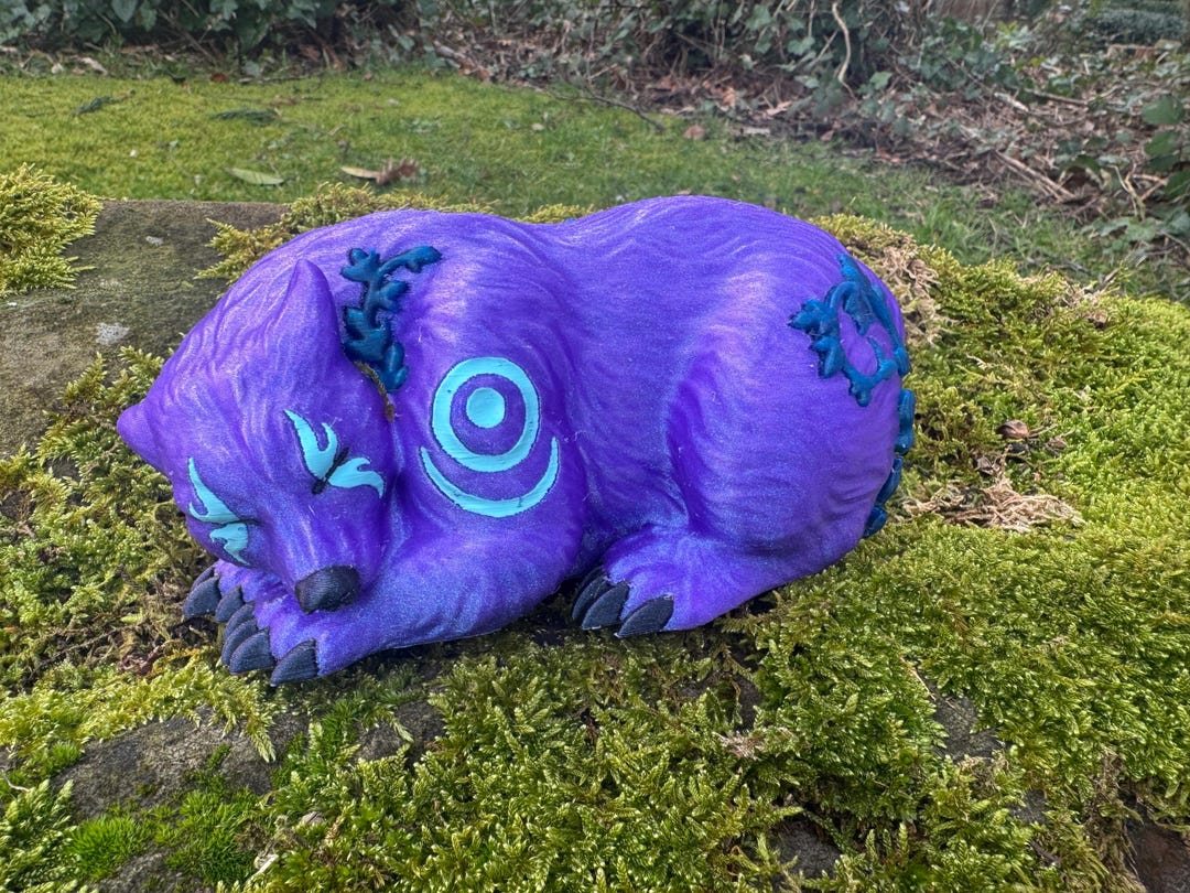 Sparkly Indigo Night Elf Druid Bear 3D Printed Figure 15cm X 7cm - Etsy