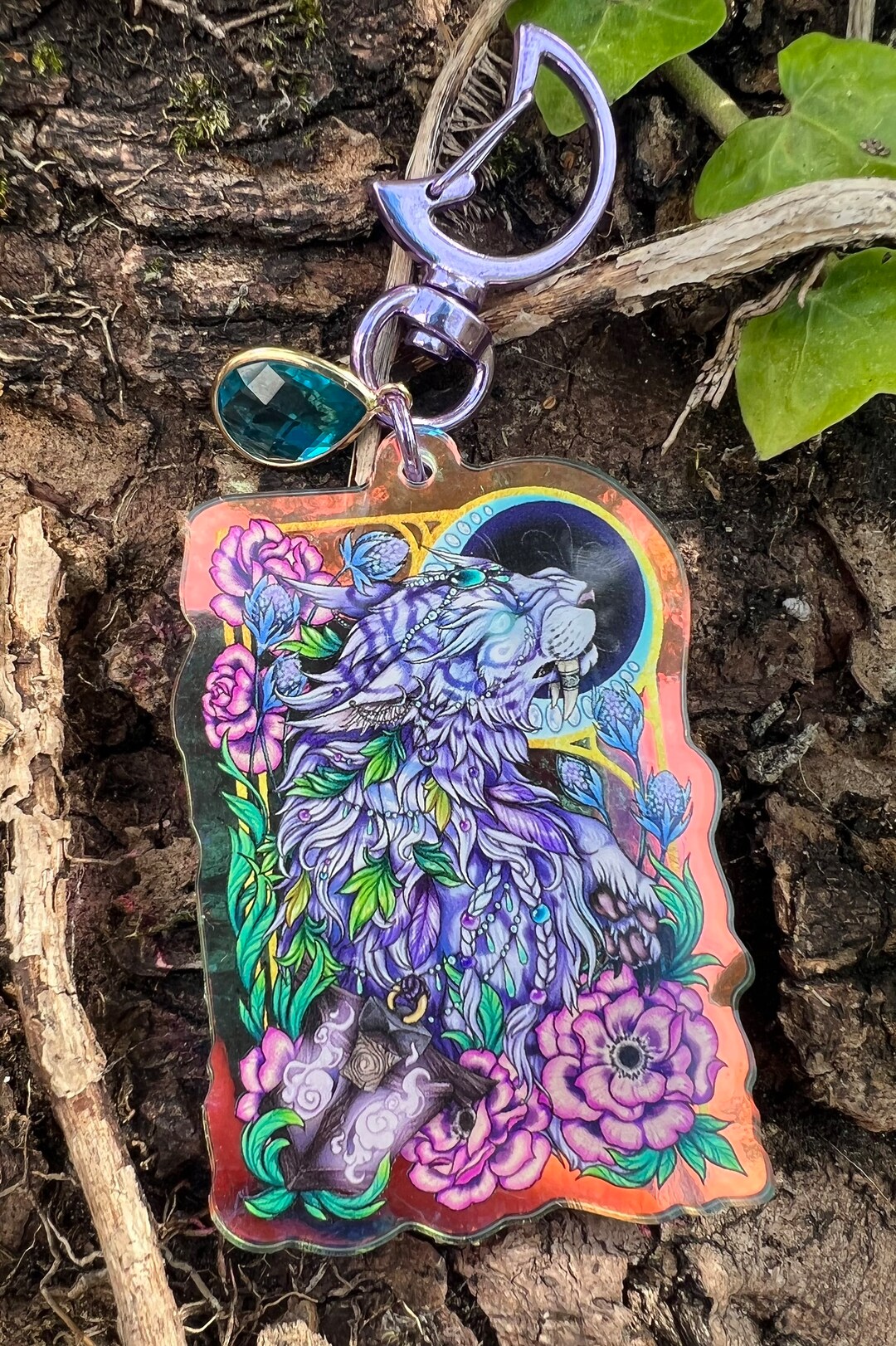 Night Elf Saber 2.5 Holographic Double Sided Keyring - Etsy UK