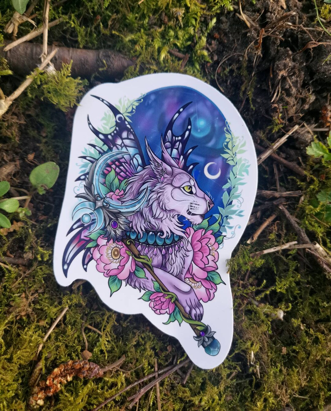 The Faerie Queen Night Elf Cat Sticker 12cm - Etsy