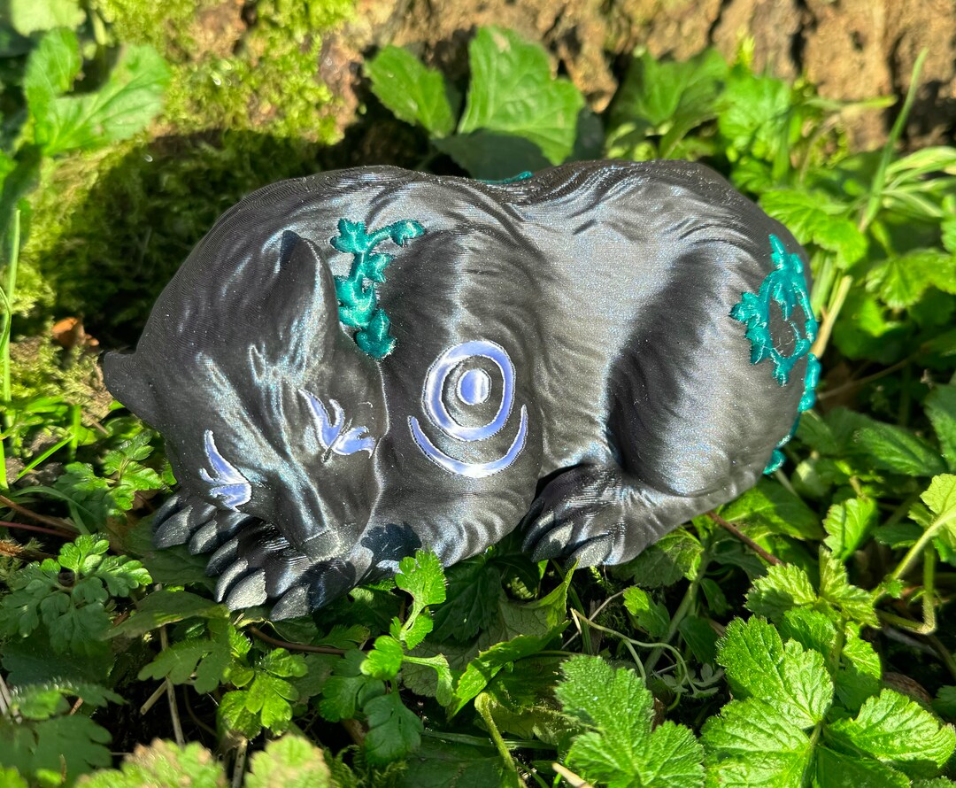 Dark Indigo Night Elf Druid Bear 3D Printed Figure 15cm X 7cm - Etsy
