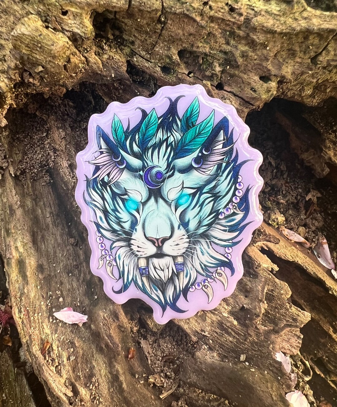 White Primal Stalker 2" Acrylic Pin - Etsy