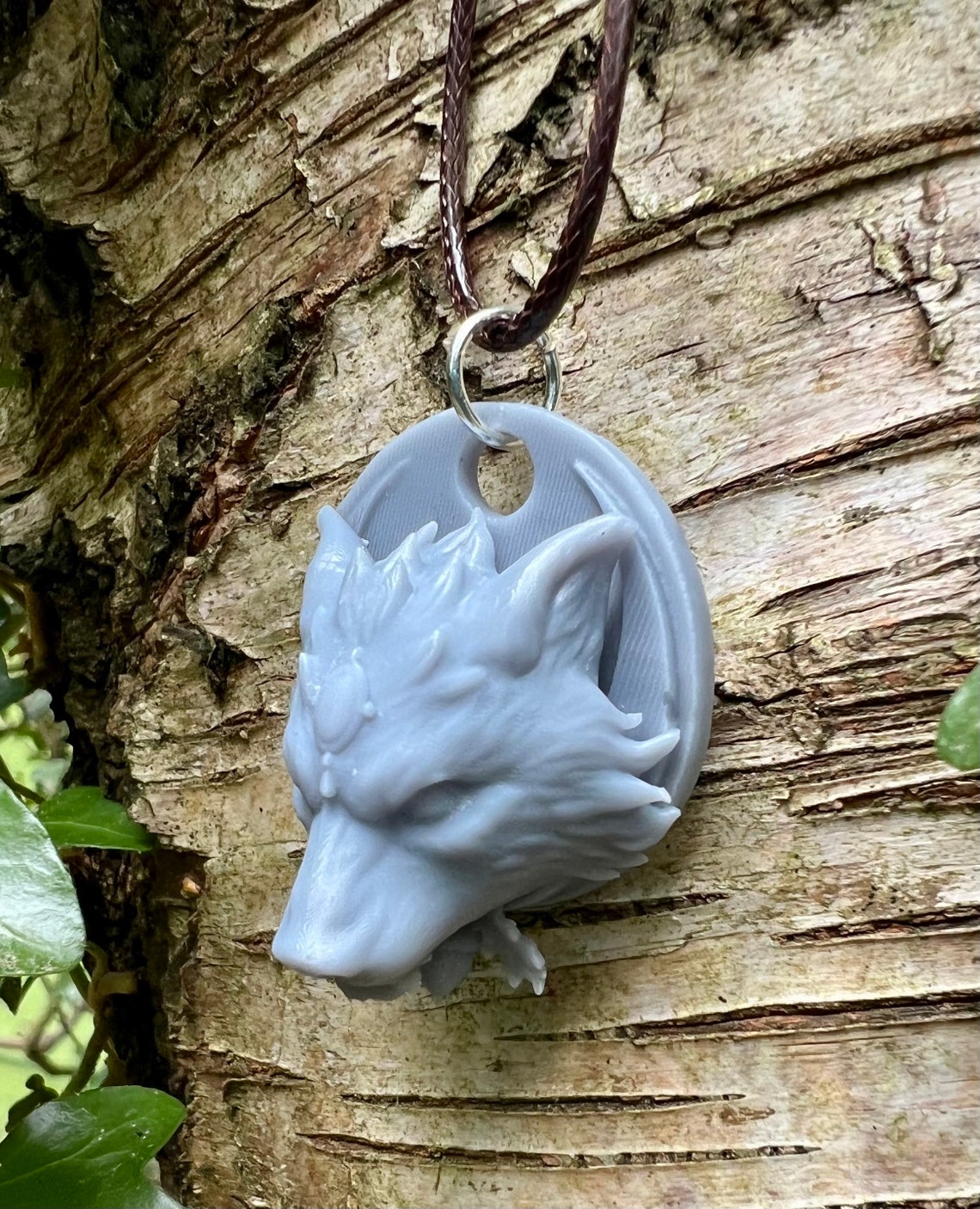Blank Resin Night Elf Bear Pendant 40mm With Brown Cord - Paint ...