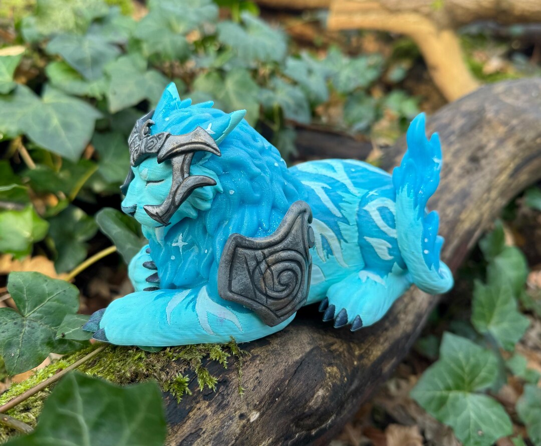 Blue Ghost of the Pridemother Feral Druid 17cm 3D Printed Figure - Etsy