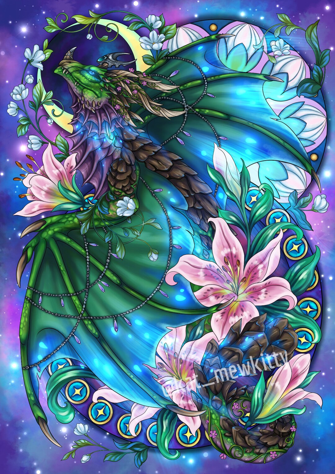 Ysera the Awakened Art Print A3/A4/A5 - Etsy